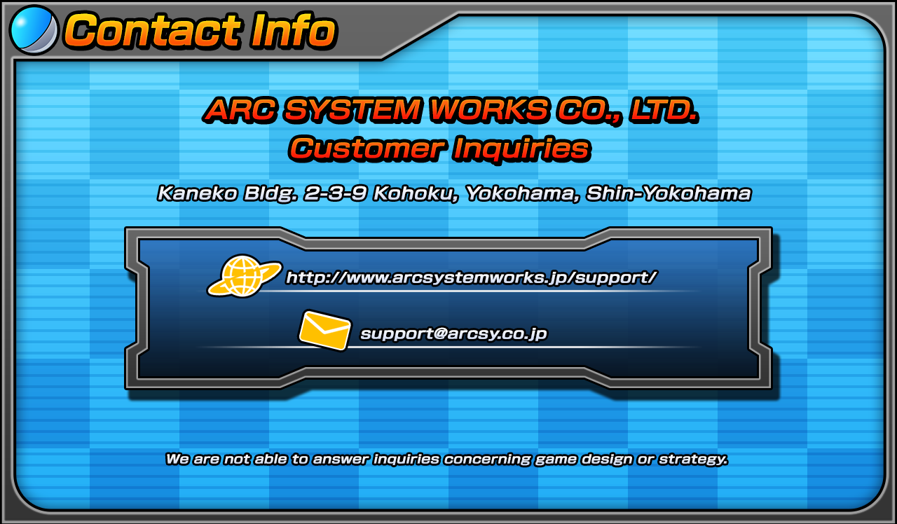 Gotcha Racing 2nd Online Manual -Contact Info-